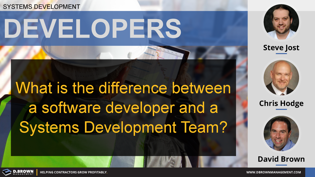 Building a Systems Development Team - Developers