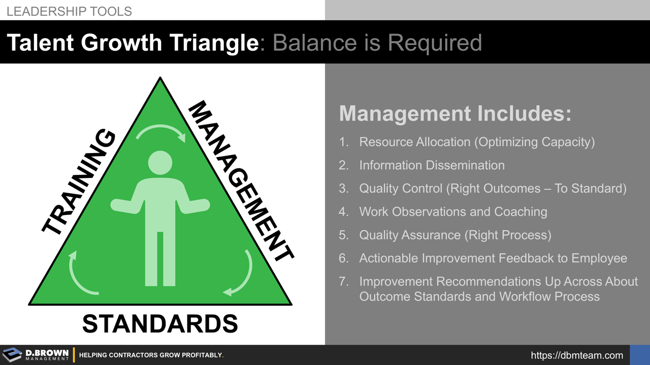 Talent Growth Triangle - Balance is Required