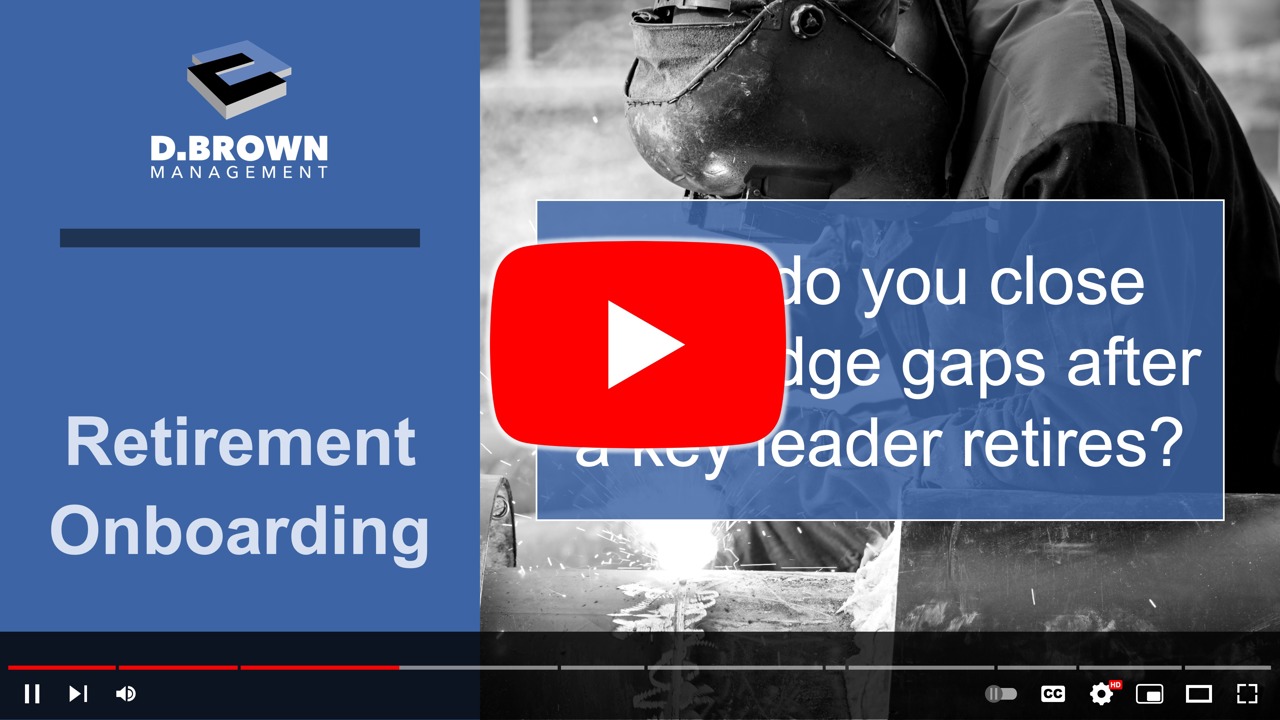 Retirement Onboarding - Transferring Your Knowledge to the Team