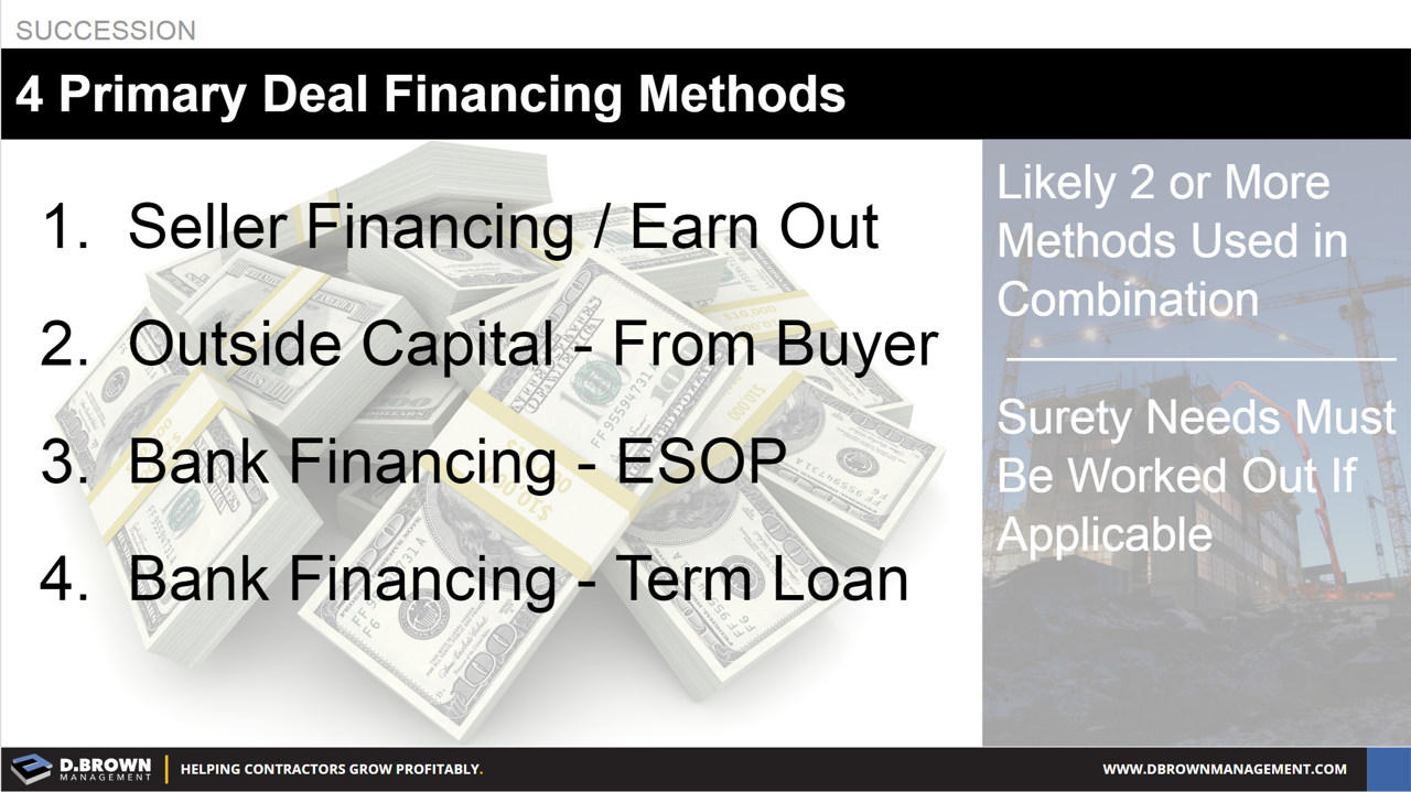 Four Primary Financing Options